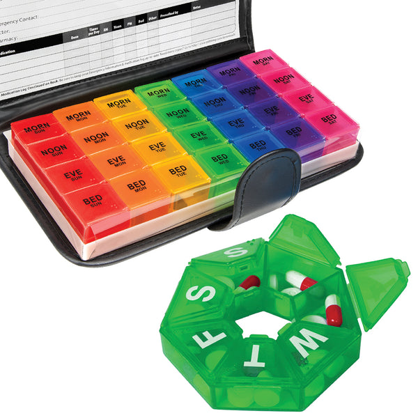 Monster Jr Pill Dispenser with Compartment Labels – Pill Thing