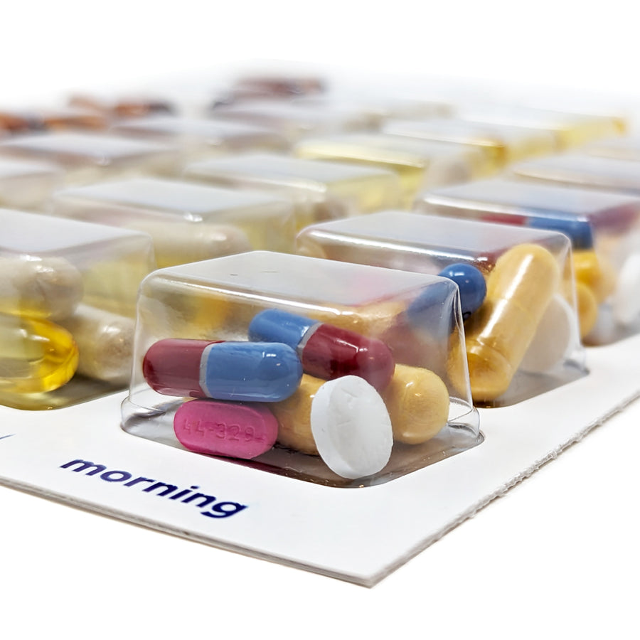 Monster Jr Pill Dispenser with Compartment Labels – Pill Thing