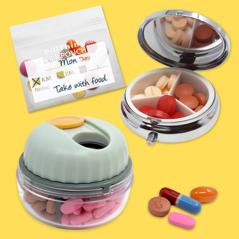 Monster Jr Pill Dispenser with Compartment Labels – Pill Thing